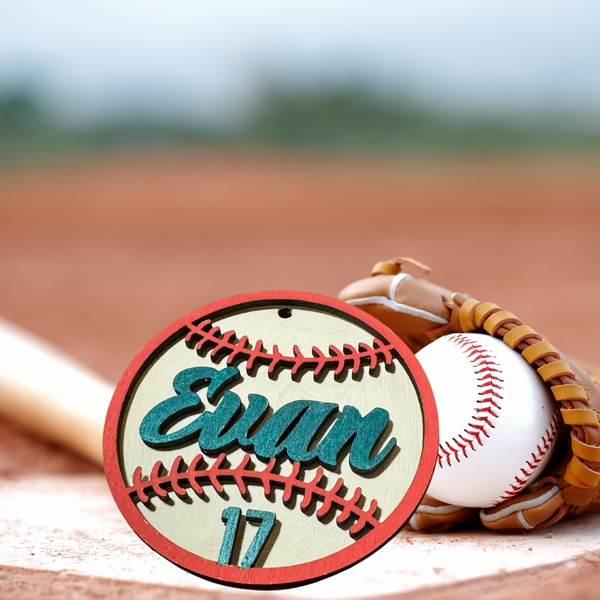 Personalized Baseball/Softball Ornament – Mel J's Crafts